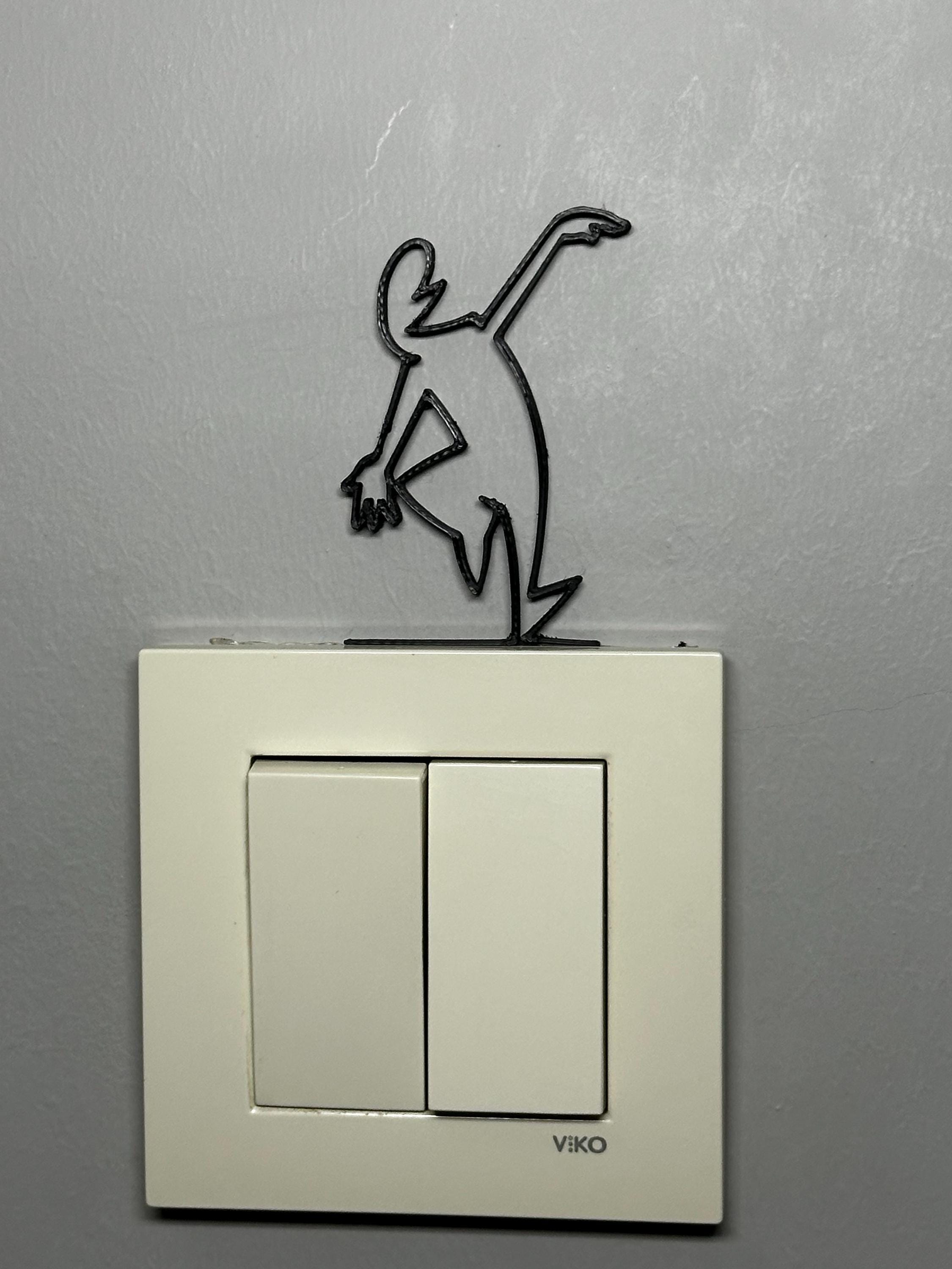 La Linea Figure "dancing" Wall Art Wall Decor / Stick Figures / Wall 3D ...