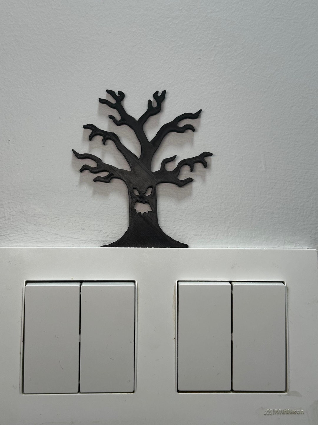 Halloween Tree Wall Art Wall Decor / Stick Figures / Wall 3D Figure ...
