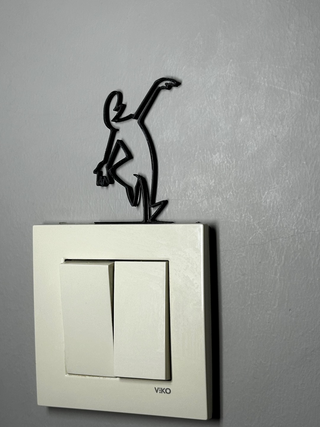 La Linea Figure "dancing" Wall Art Wall Decor / Stick Figures / Wall 3D ...