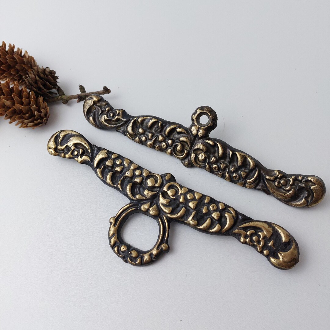 Vintage Scandinavian | Tapestry Hangers | Brass Ornamental | Bell Pull ...