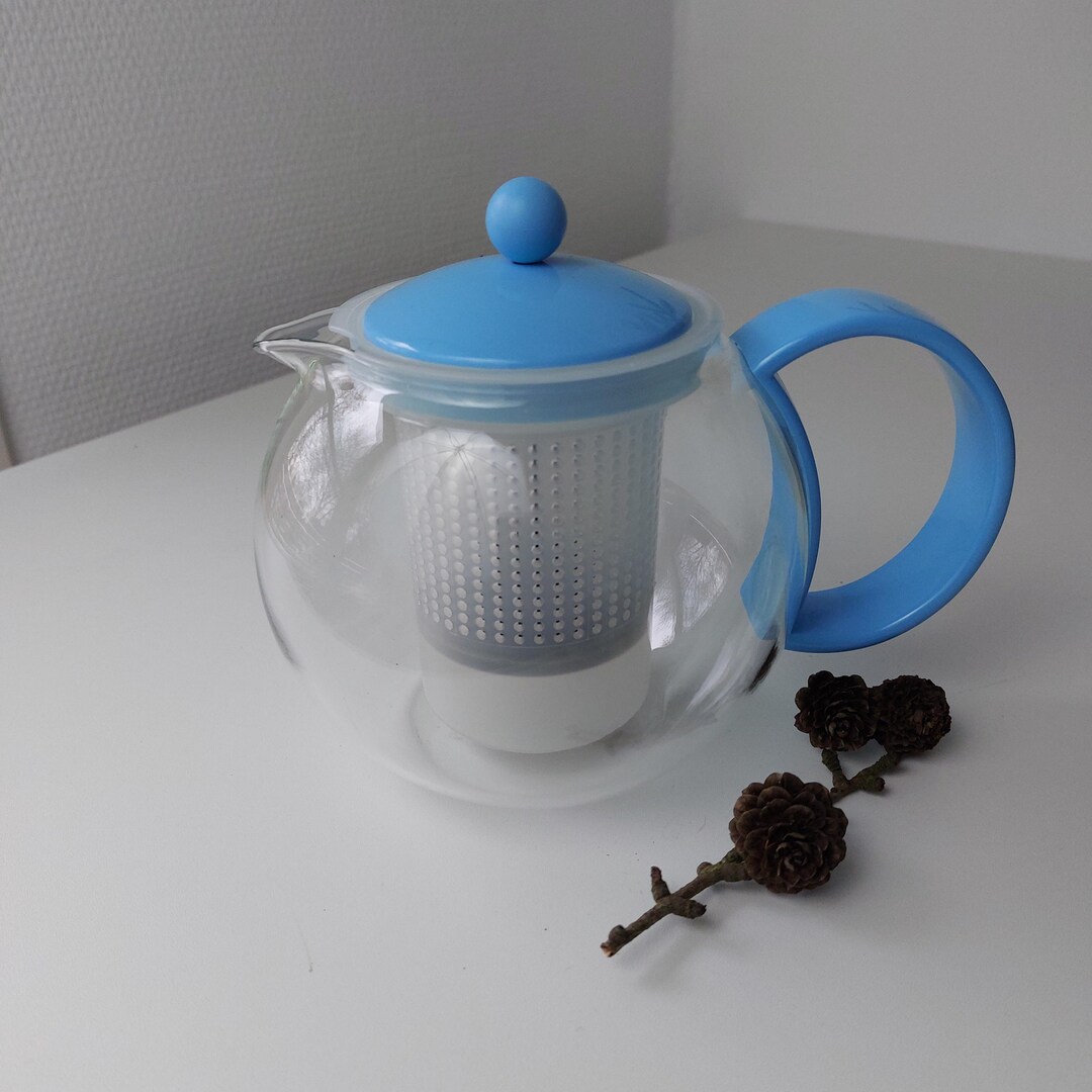 Vintage Bodum Denmark | Bodum Assam | Teapot With Infuser | Light Blue ...