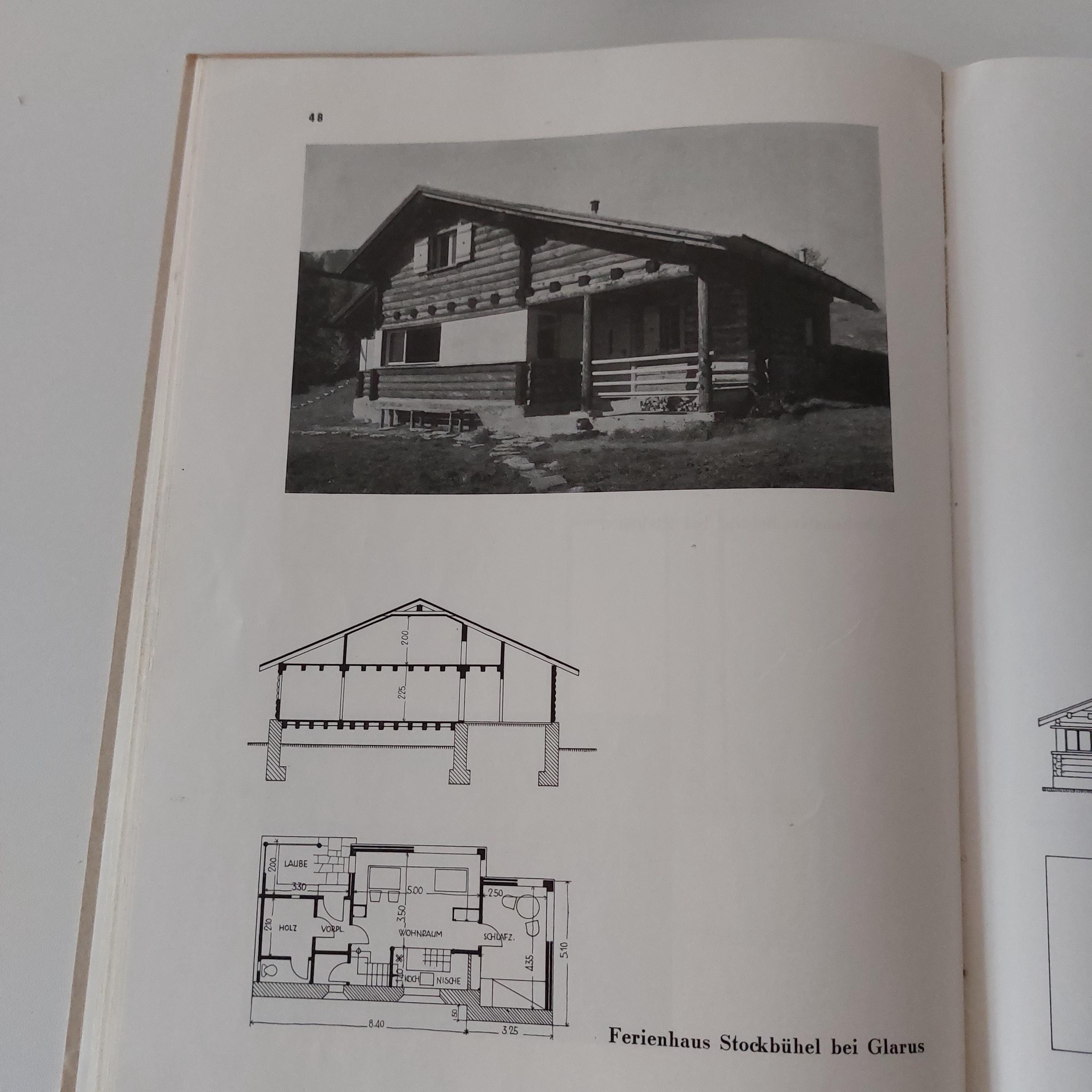 Vintage Swiss Timber Houses Book: 1942 Architectural Plans & Drawings ...