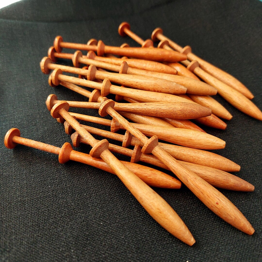 Vintage Danish | Lace Bobbins | Set of 20 | Lace | Ca. 1950s | Wood ...