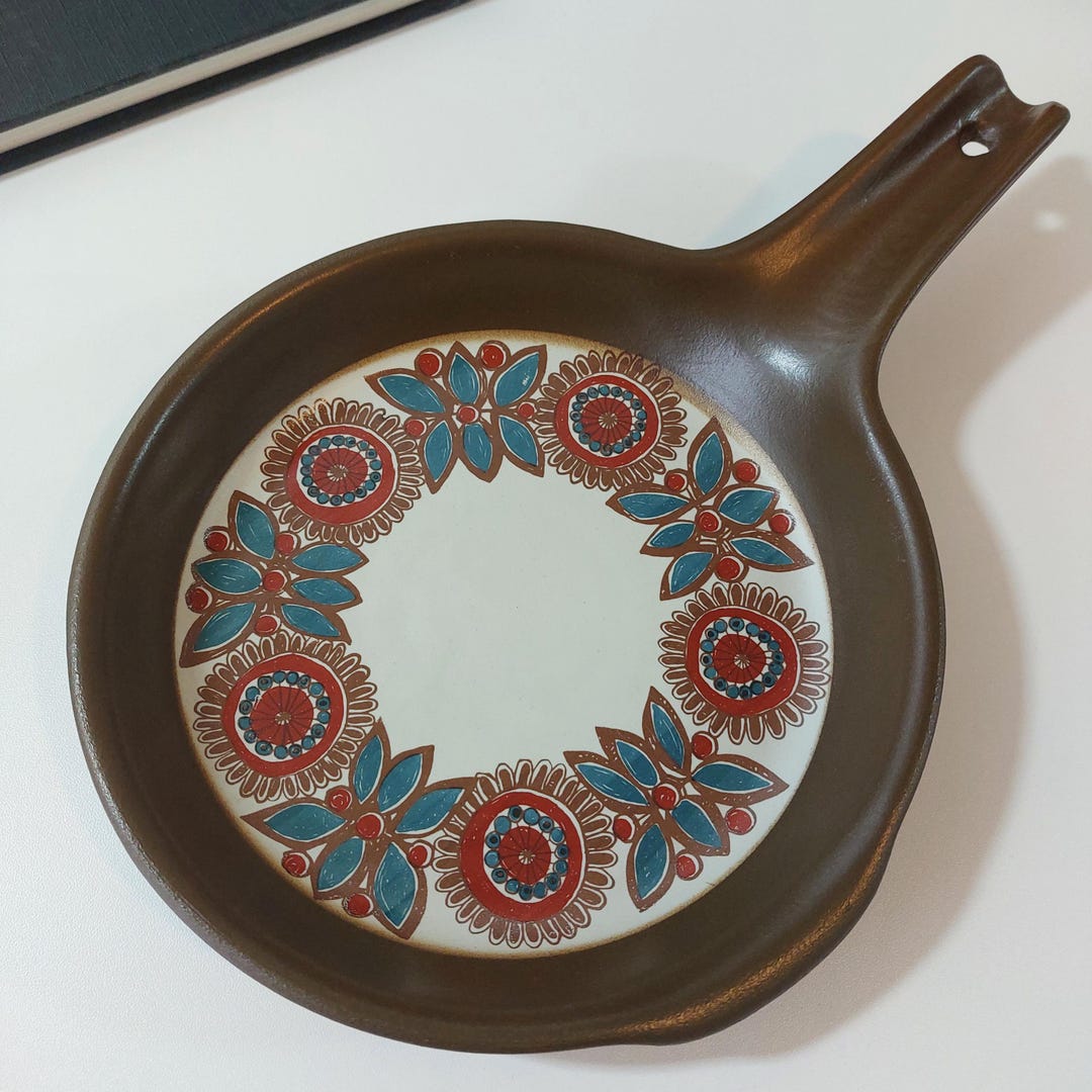 Vintage Figgjo Flint Turi Gramstad Oliver Flameware Pan: Astrid Floral ...