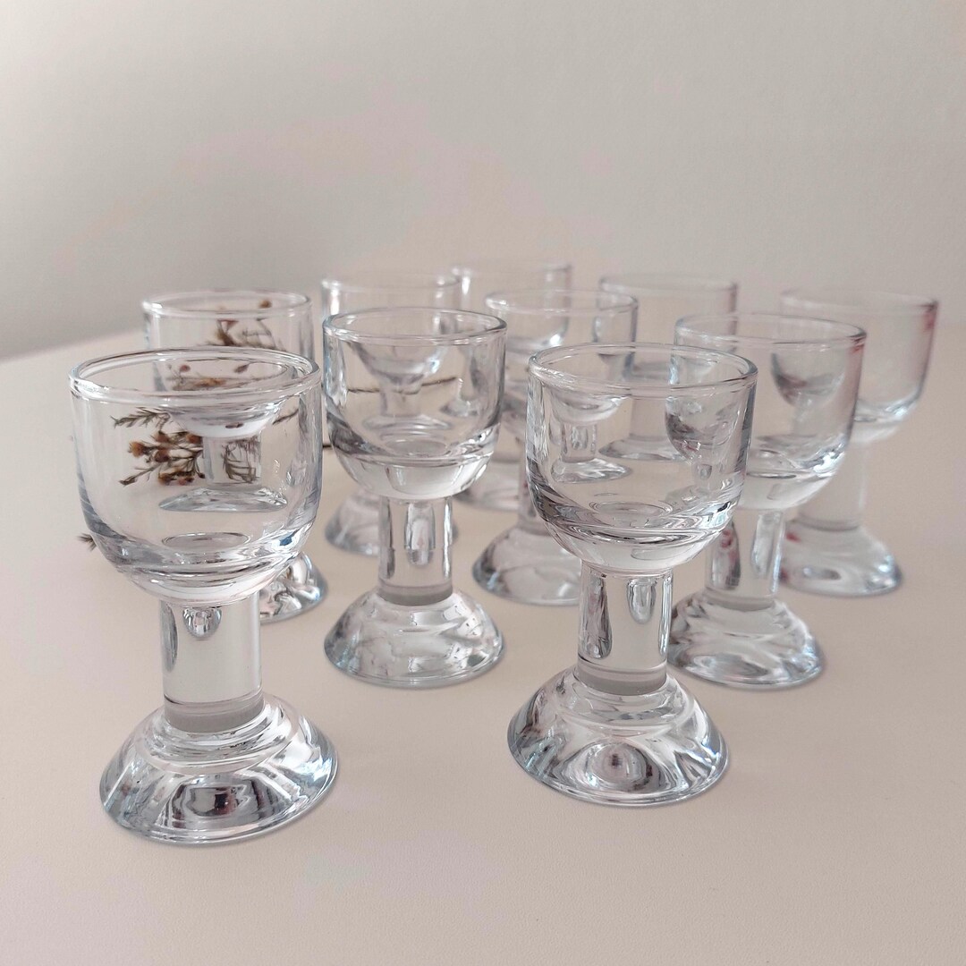 Rare Holmegaard | Set of 10 Dram Shot Glasses | Jernebane ...