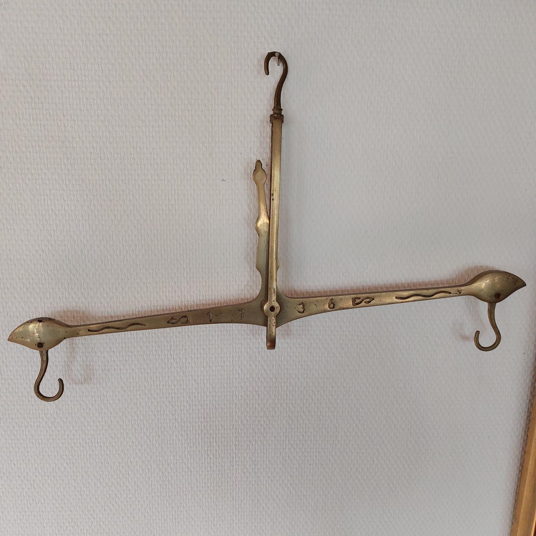 Vintage Scandinavian | Nautical Beam Scale REPLICA | Brass | 1970s ...
