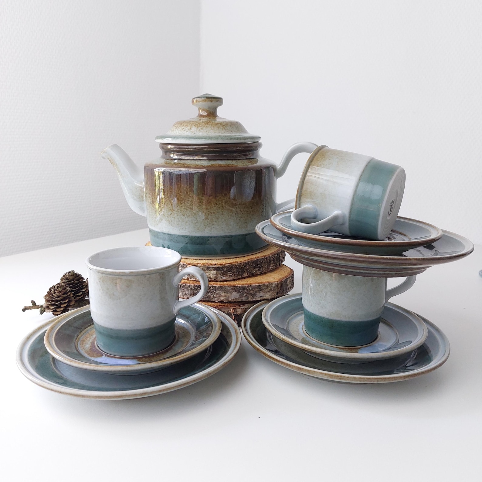 Vintage Porsgrund Norway Tundra Tea Set: Scandinavian Modern Coffee Pot ...