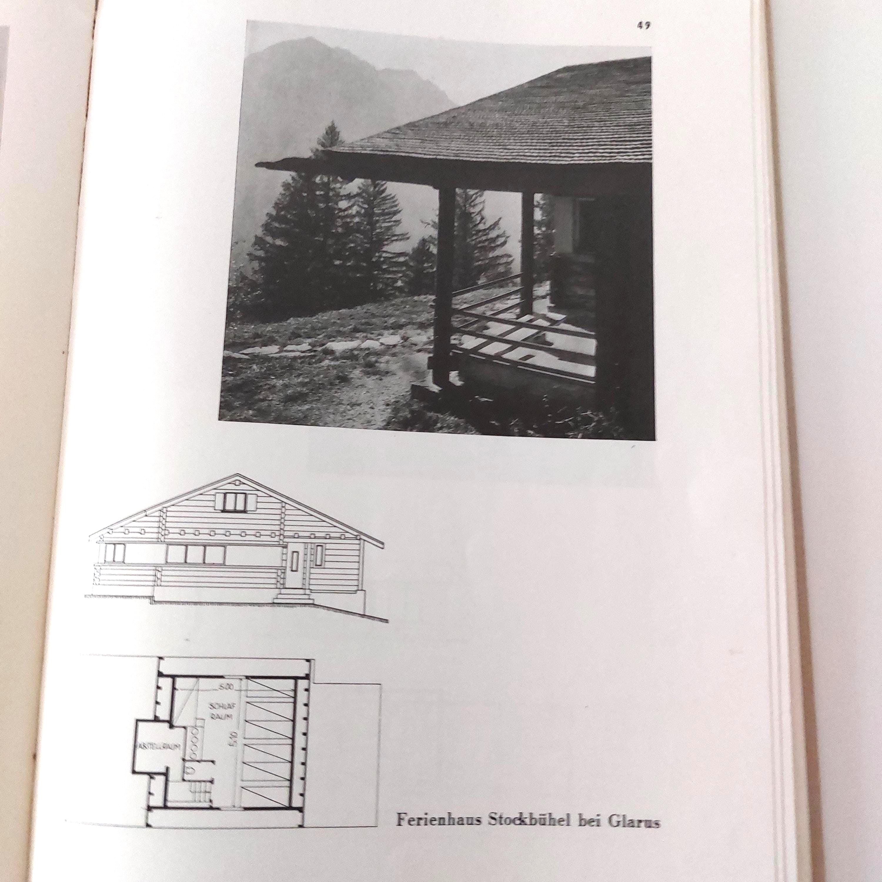 Vintage Swiss Timber Houses Book: 1942 Architectural Plans & Drawings ...