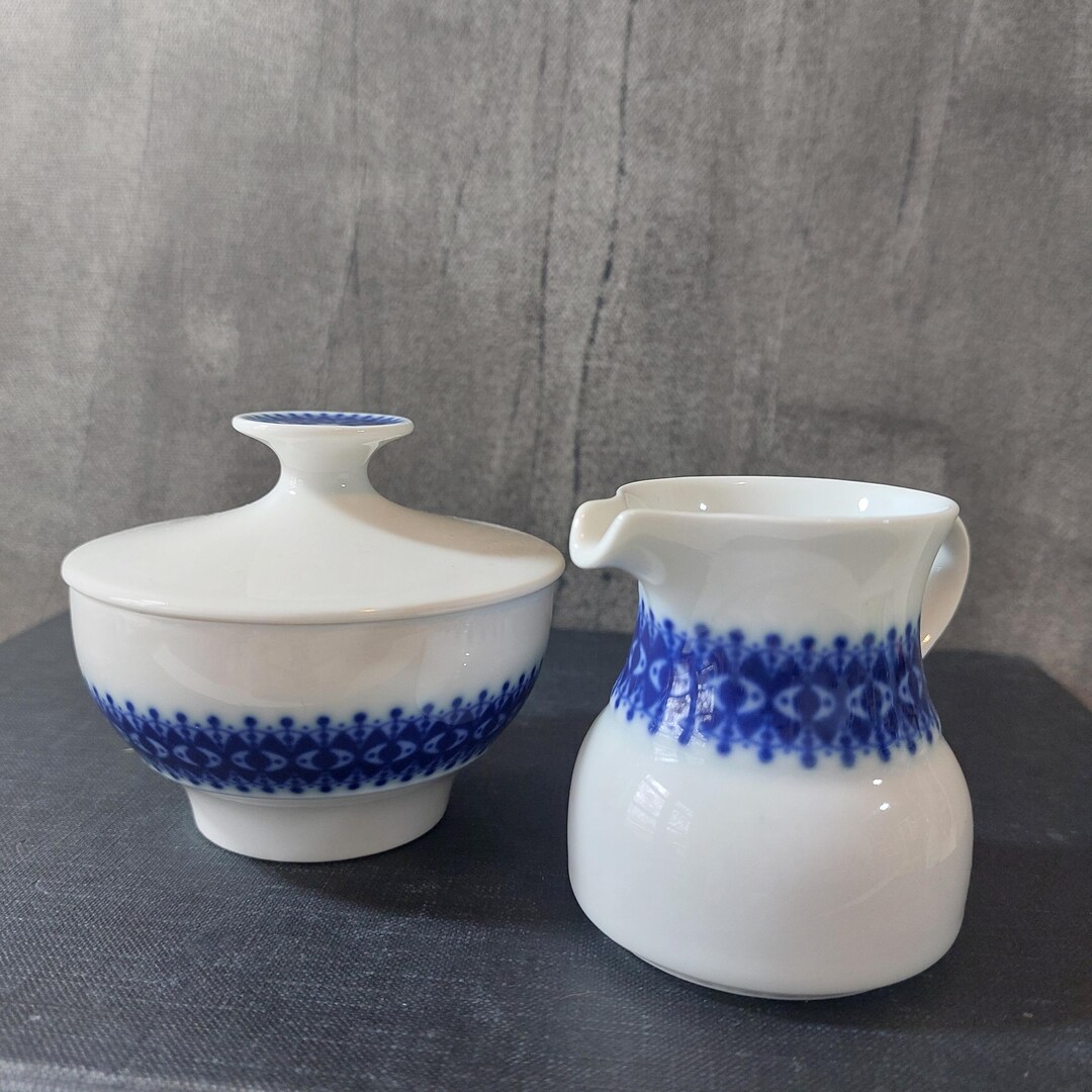 Vintage Thomas Germany | Creamer and Sugar Bowl With Lid | Rotunda ...