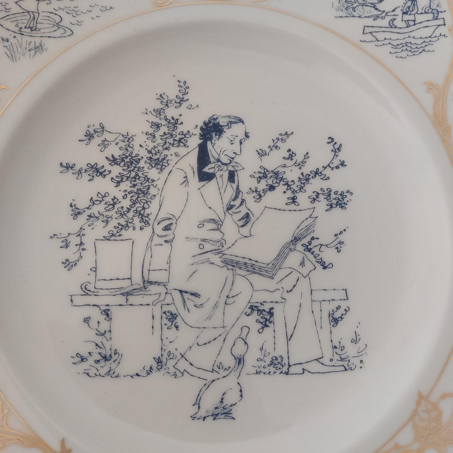 Vintage Bing & Grondahl | Hans Christian Andersen Wall Plate | Blue and ...