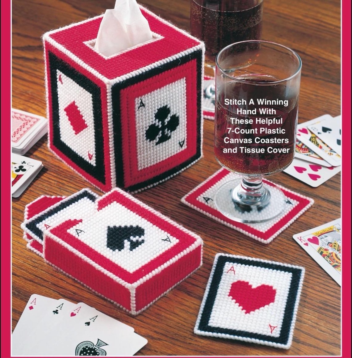 Playing Card Coaster/tissue Box Set|digital Download - Etsy