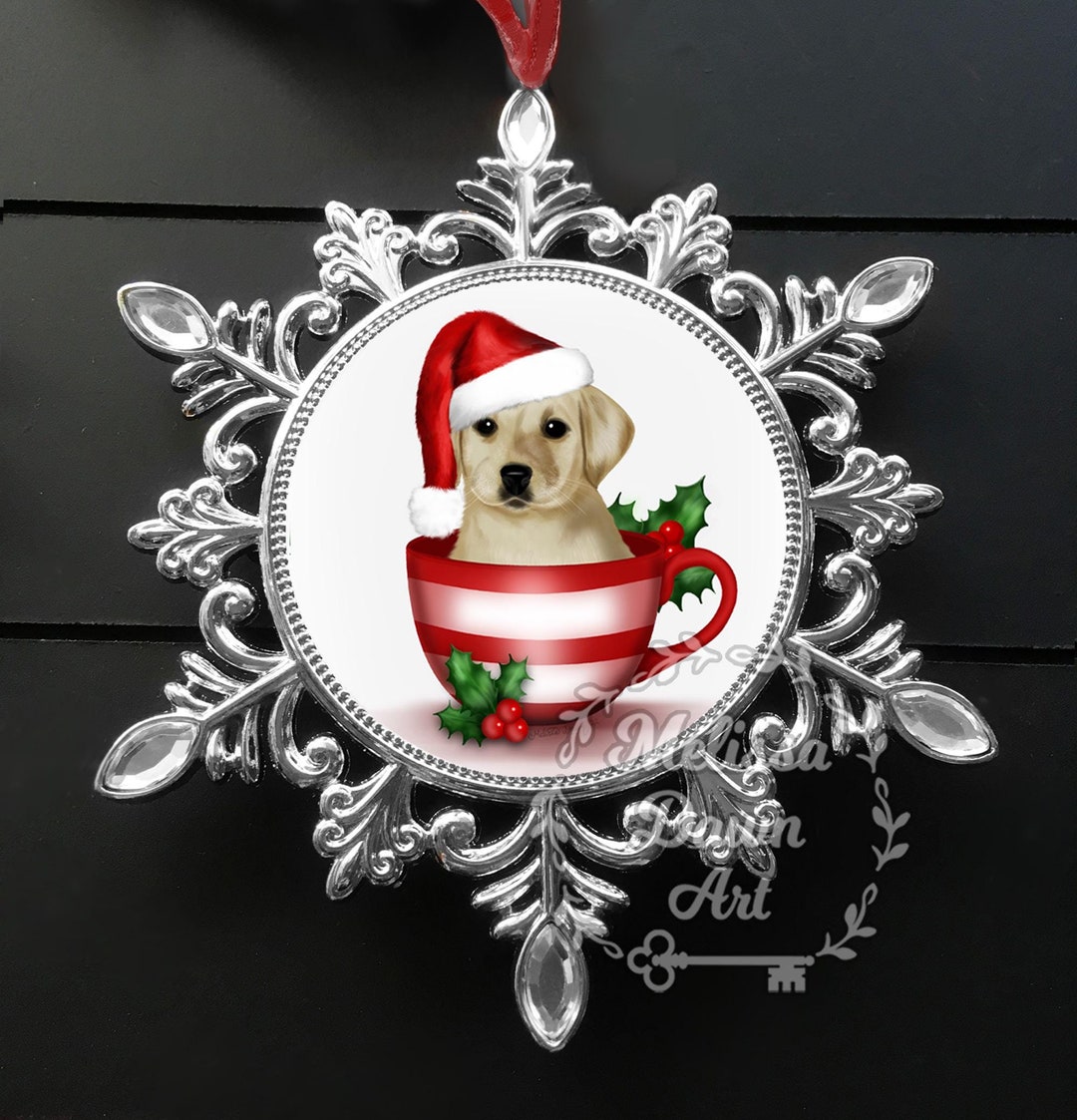 Yellow Lab Ornament / Personalized Dog Ornament / Dog Ornament / Dog ...