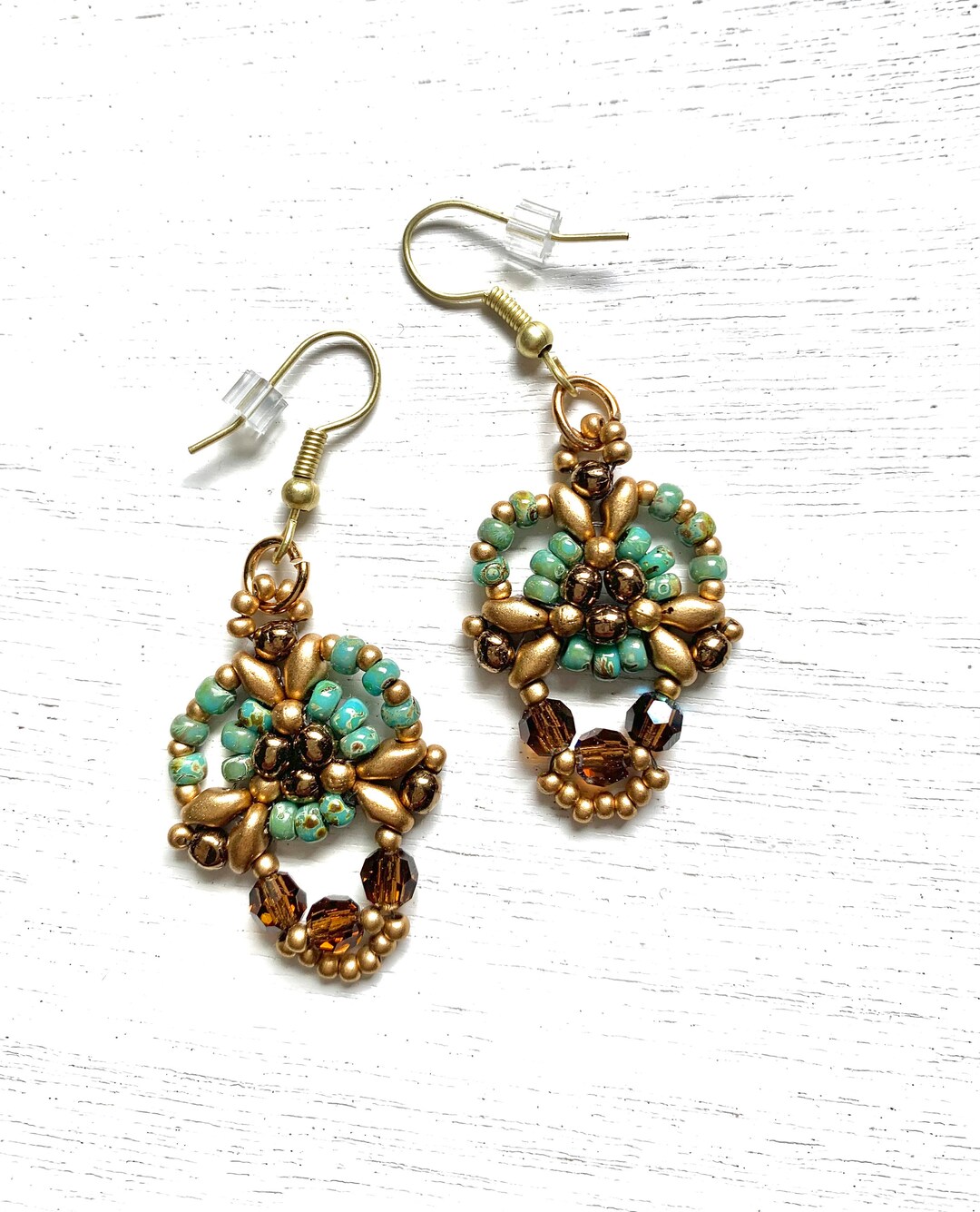 Boho Drop Bead Earrings for Women, Earthy Artisan Crafted Dangle ...