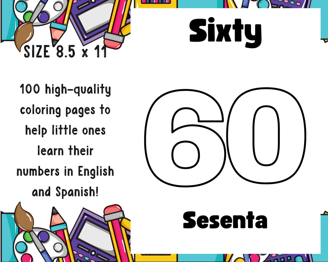 English-spanish Bilingual Numbers Bundle 1-100, Numbers Practice ...