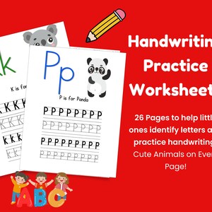 Preschool Pre-k Kindergarten Elementary Handwriting Practice Bundle ...