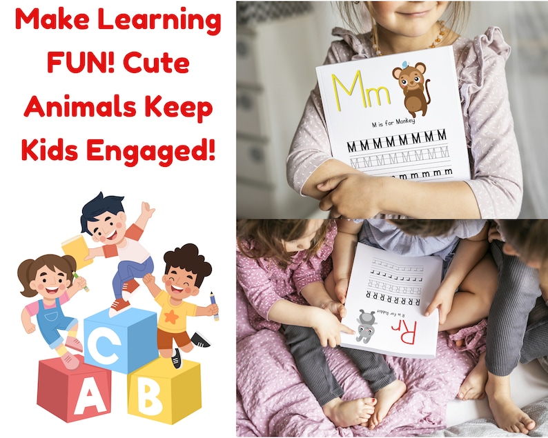 Preschool Pre-k Kindergarten Elementary Handwriting Practice Bundle ...