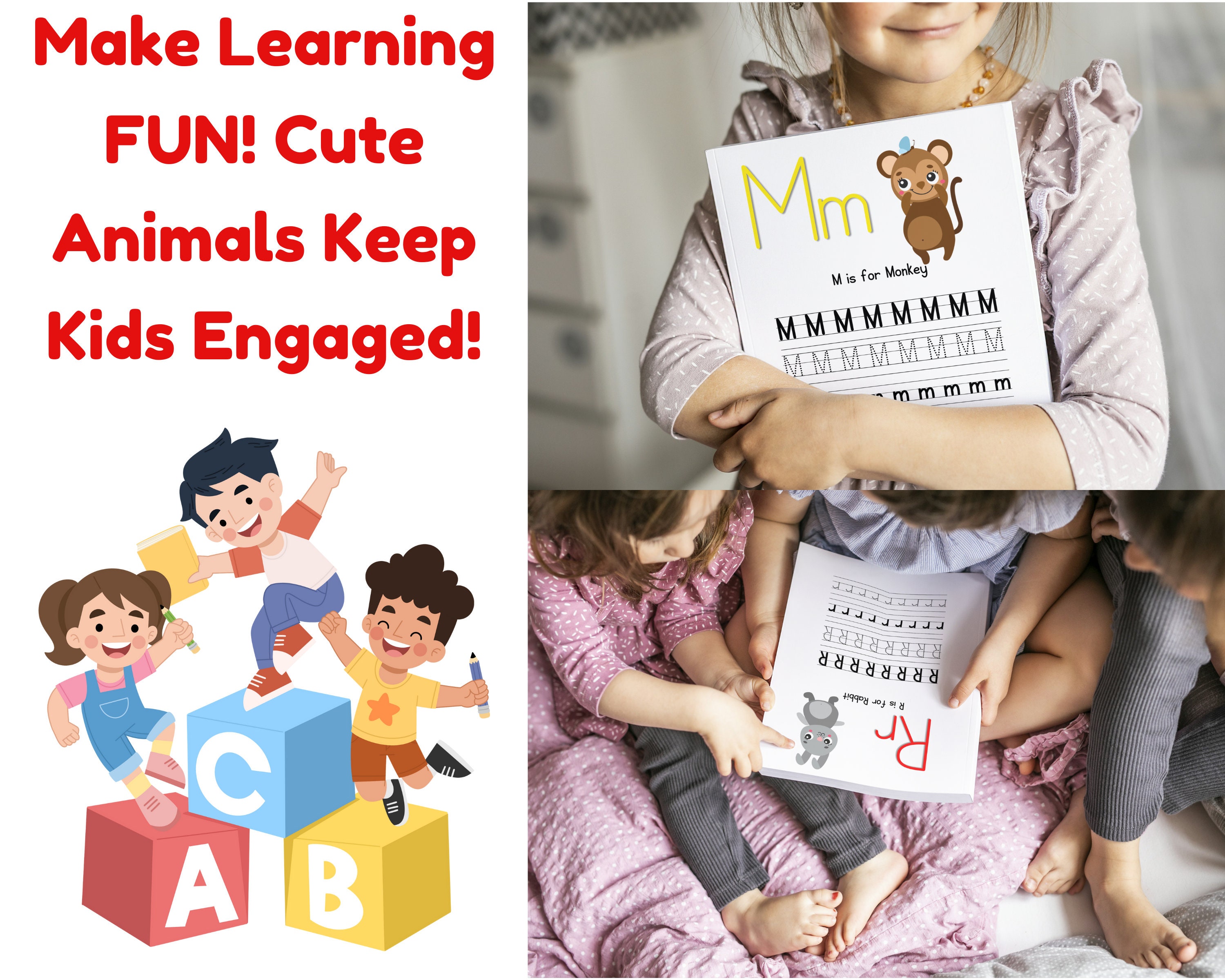 Preschool Pre-k Kindergarten Elementary Handwriting Practice Bundle ...