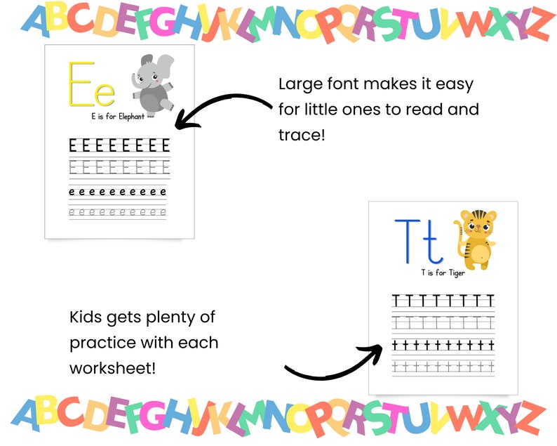 Preschool Pre-k Kindergarten Elementary Handwriting Practice Bundle ...