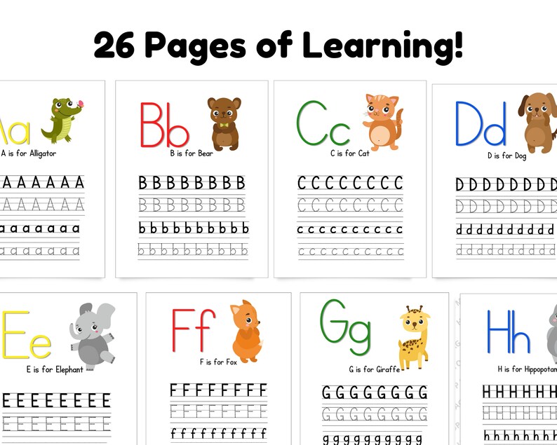 Preschool Pre-k Kindergarten Elementary Handwriting Practice Bundle ...