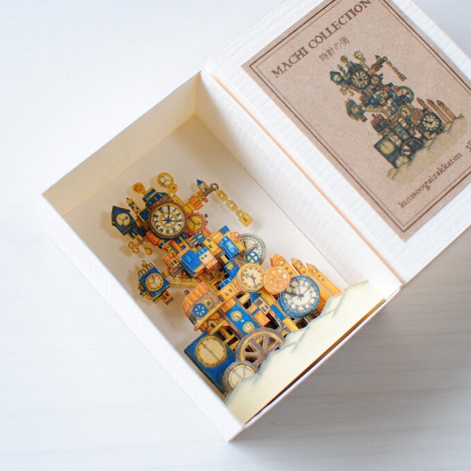 3D Box DIY Kit (rectangle) "clock City" - Etsy