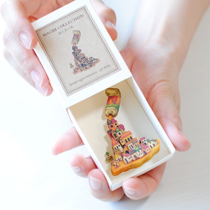 3D Box DIY Kit rectangle paint Town - Etsy