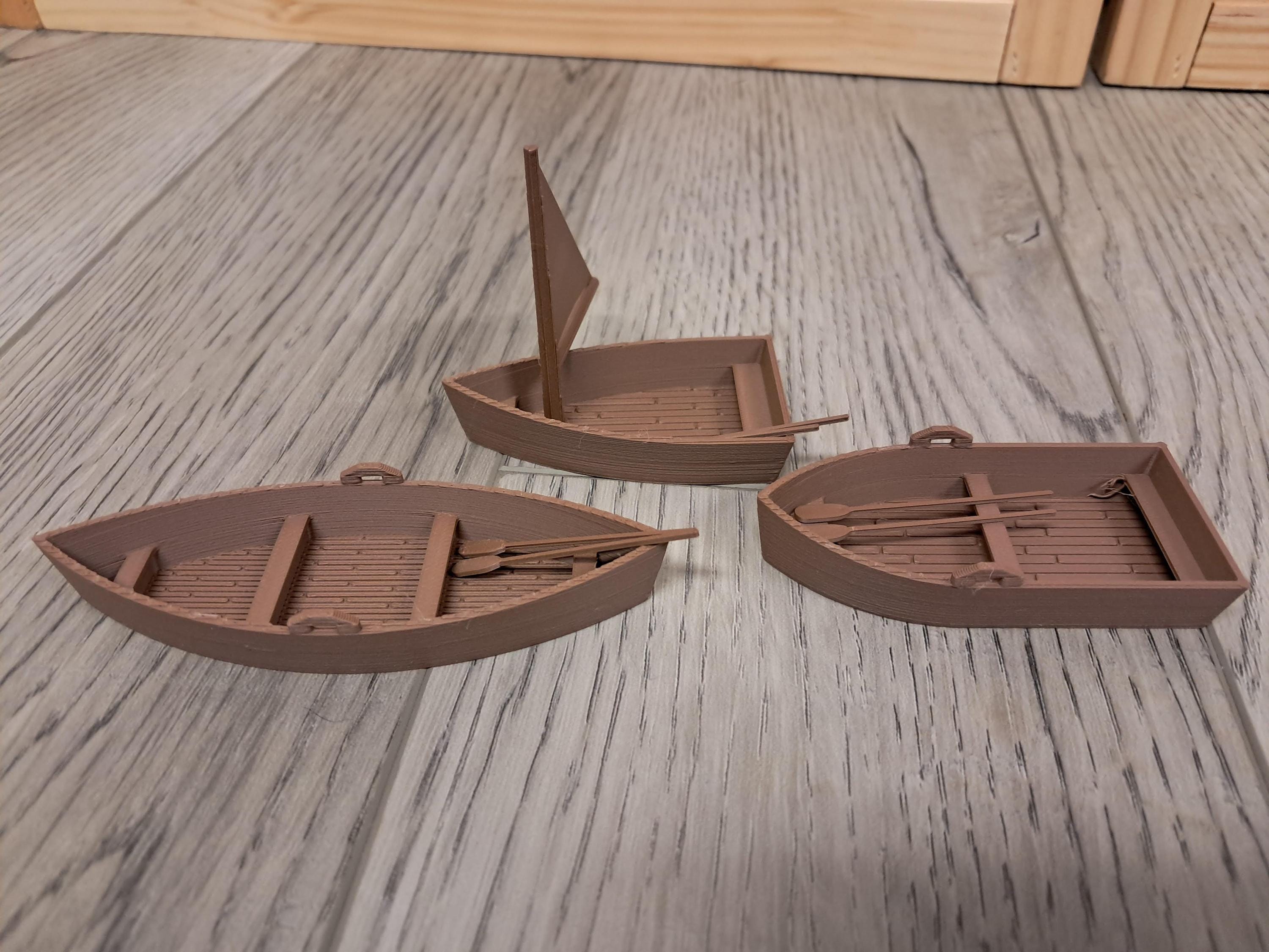 Row Boats, Small Boats, Dungeons and Dragons, Dnd, Mini - Etsy