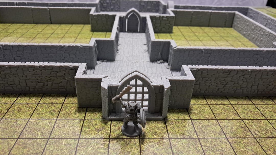Puzzle Lock Dungeon Doors – Modular RPG Terrain, D&D Portcullis - Etsy