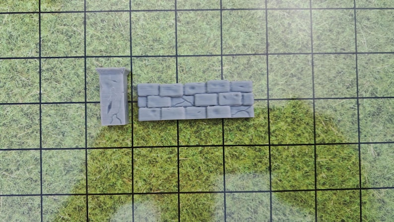 3D Printed Dnd Stone Walls, Graveyard Walls & Gates: Modular RPG ...