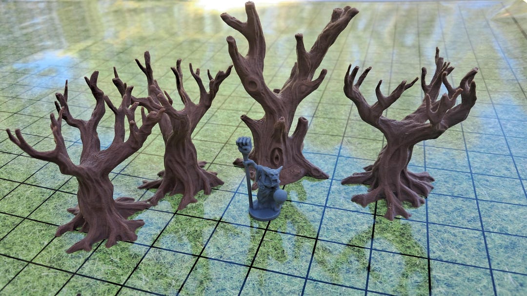 3D Printed Spooky Trees – Tabletop RPG Terrain for Dnd, Graveyard ...