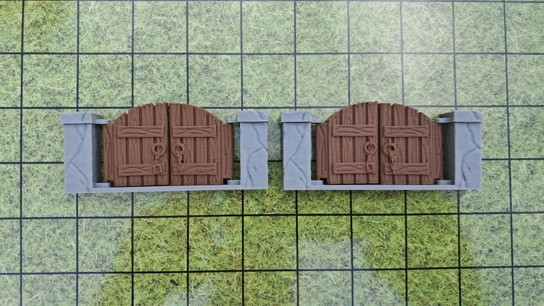 3D Printed Dnd Stone Walls, Graveyard Walls & Gates: Modular RPG ...