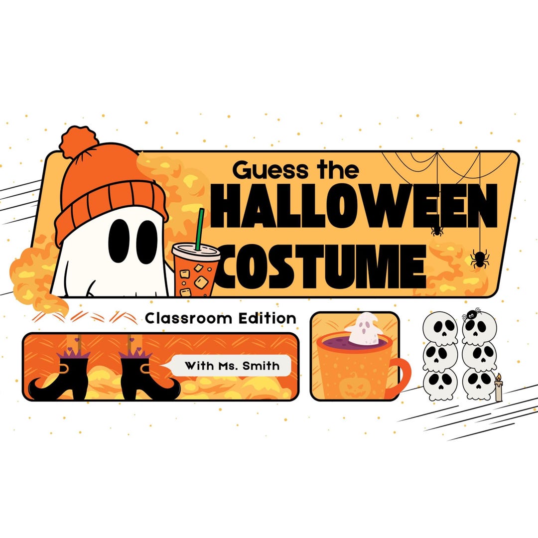 Guess the Halloween Costume Game: Interactive Powerpoint (customizable ...