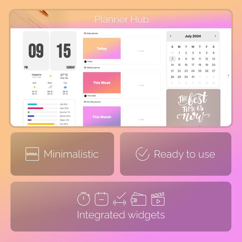 Notion Ultimate Life Planner Notion Template Notion Dashboard That Girl ...
