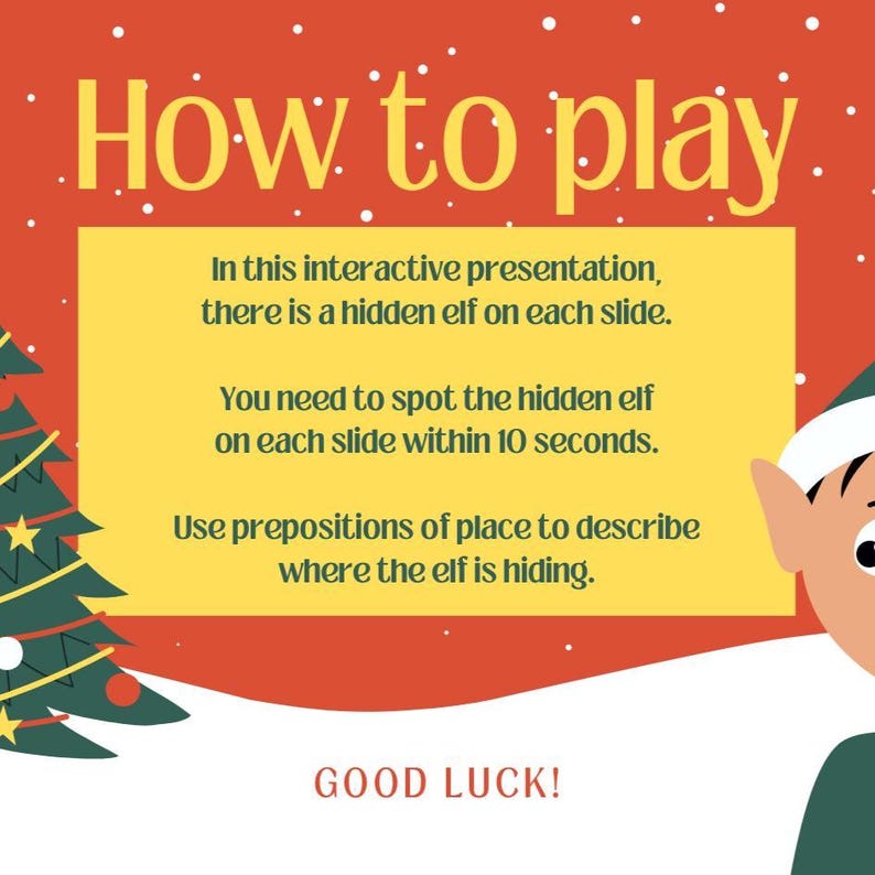 Christmas Powerpoint Game | Find the Hidden Elf | Fun Interactive ...