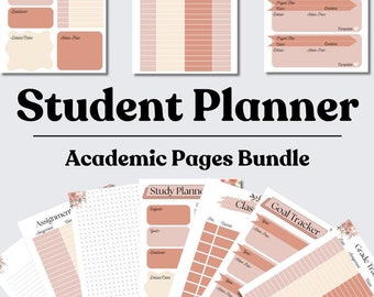 Undated Student Planner Printable Academic Planner Printable Life ...
