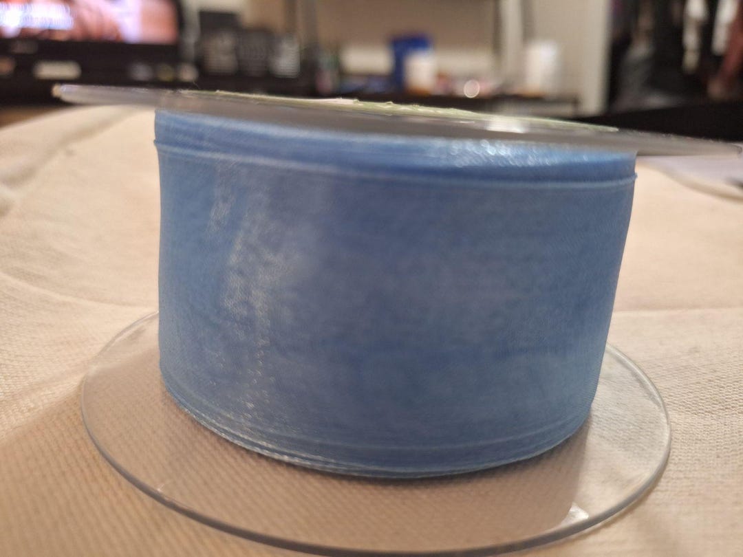 Light Blue Sheer Ribbon by the Yard - Etsy