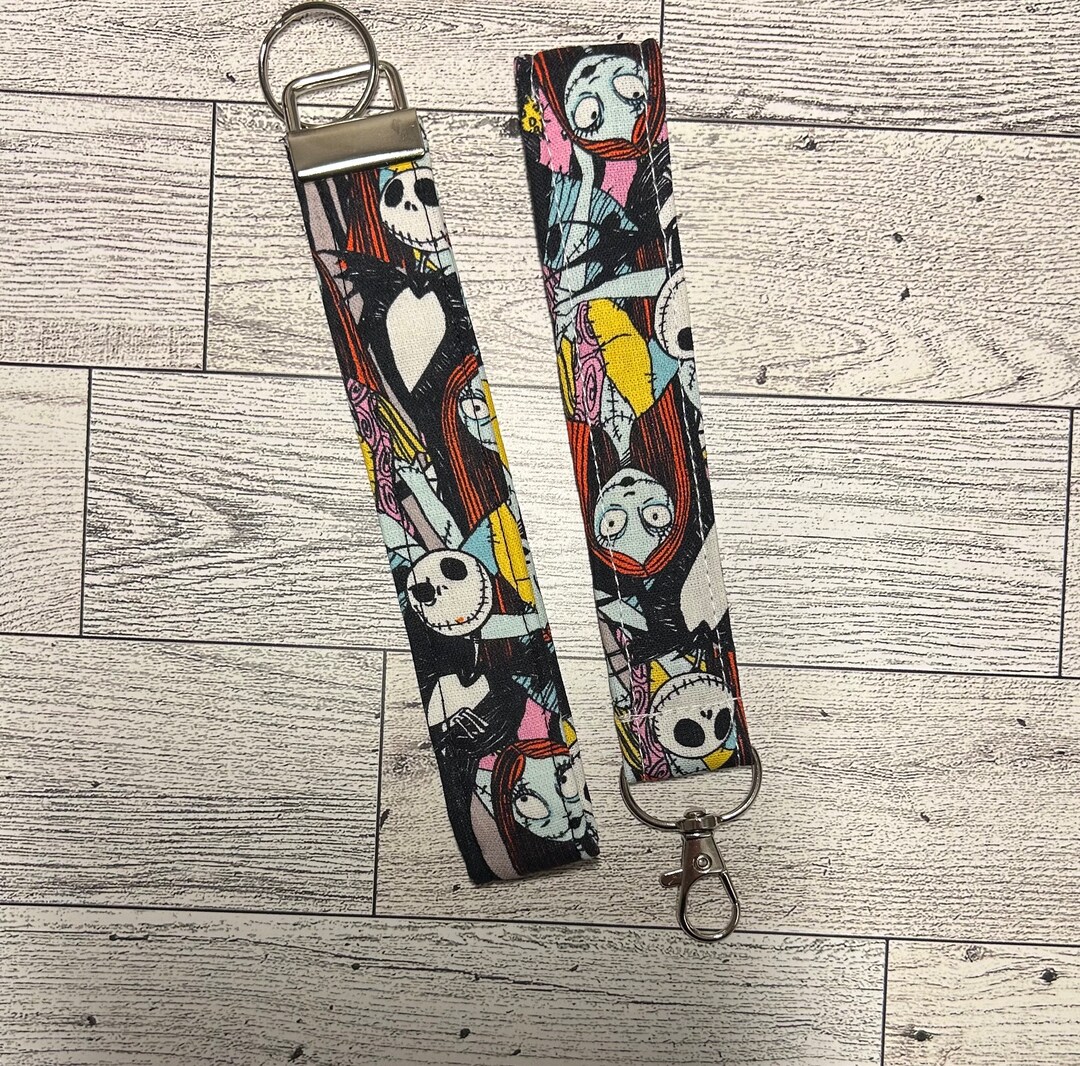 Nightmare Before Christmas Keychain Jack and Sally Keychain Halloween ...