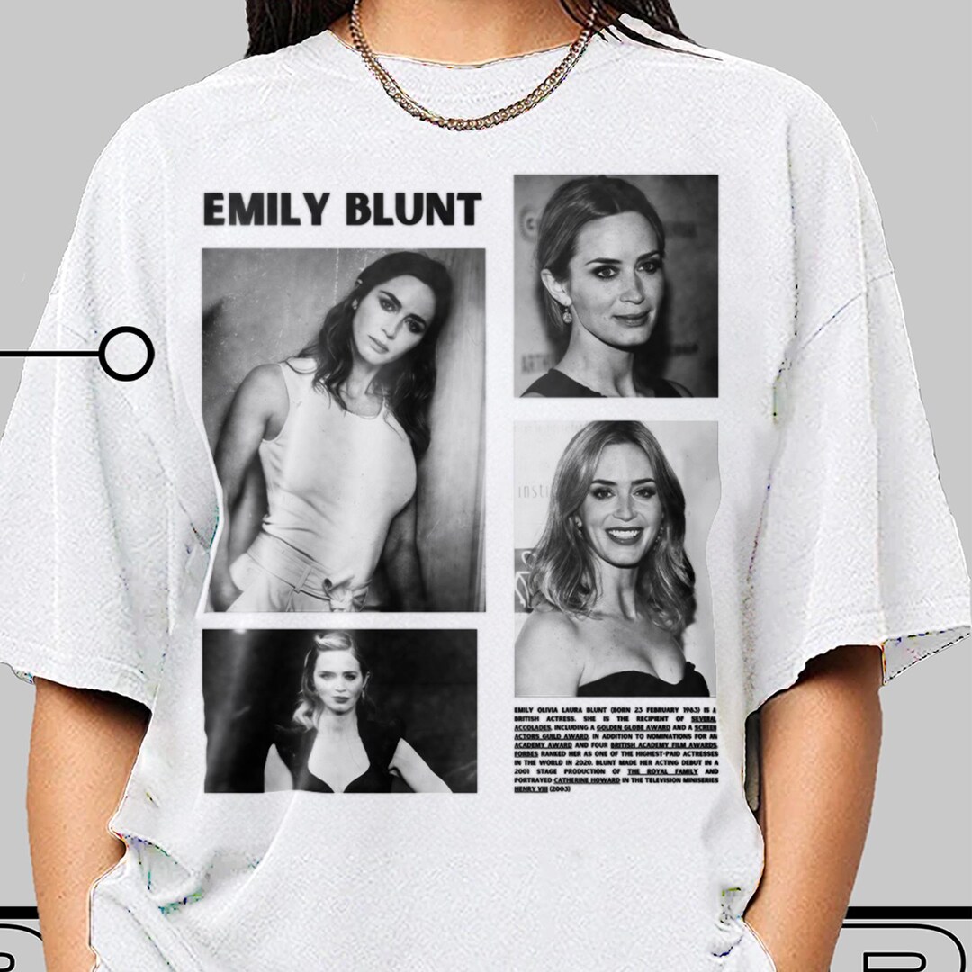 Emily Blunt T-shirt, Vintage Emily Blunt Fan Shirt, Emily Blunt Tee ...