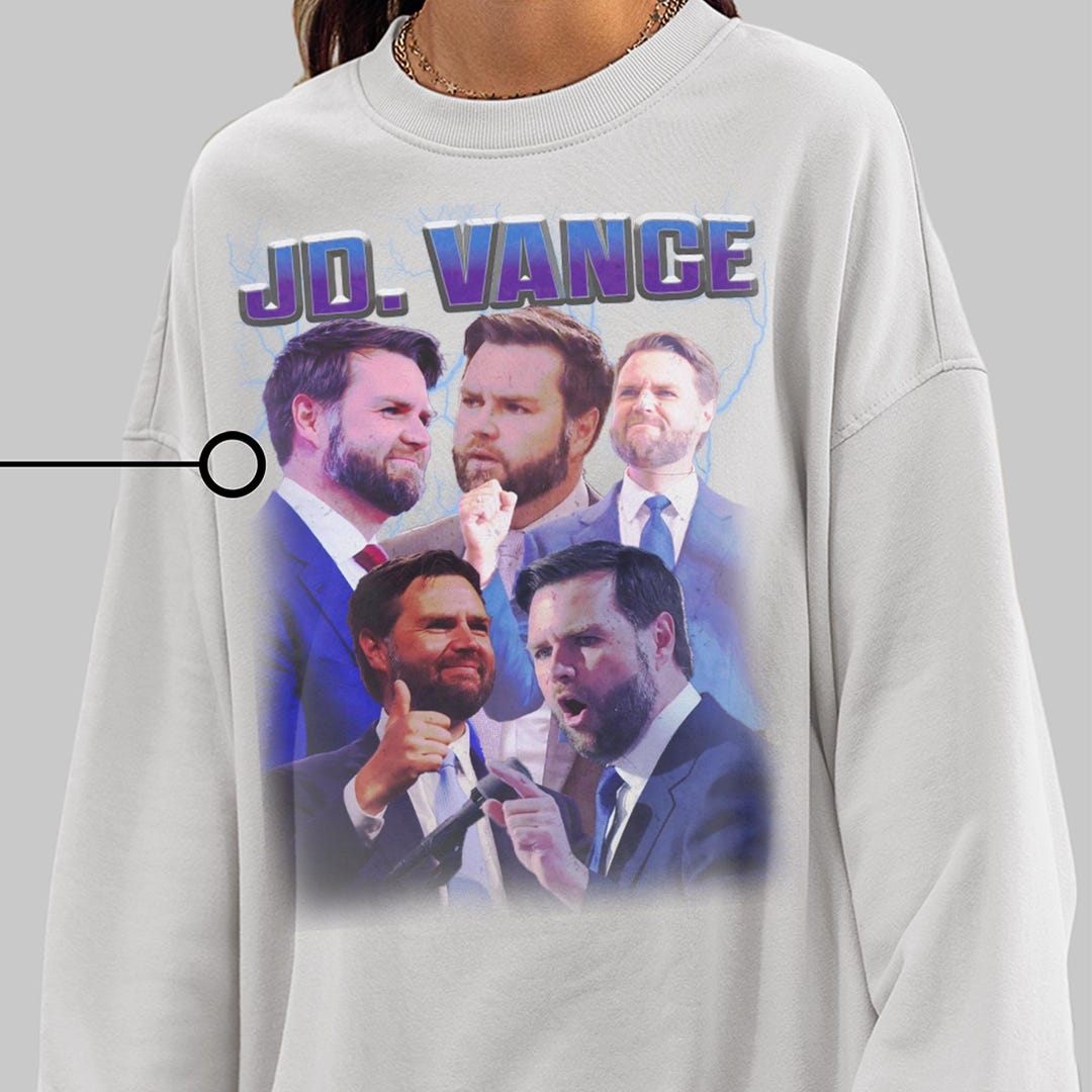 JD Vance Sweatshirt, Vintage JD Vance Fan Sweatshirt, JD Vance Crewneck ...