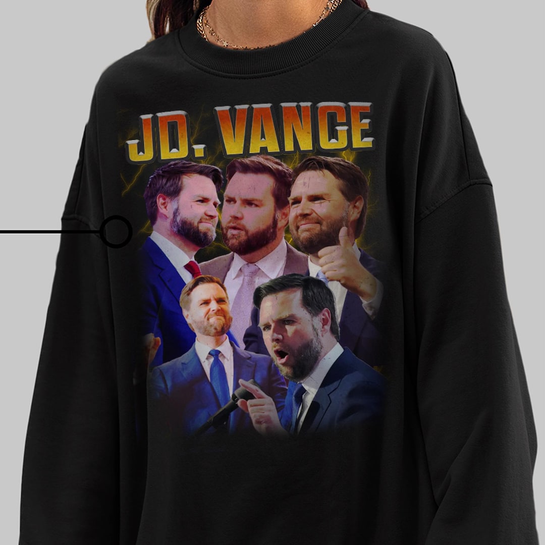 JD Vance Sweatshirt, Vintage JD Vance Fan Sweatshirt, JD Vance Crewneck ...