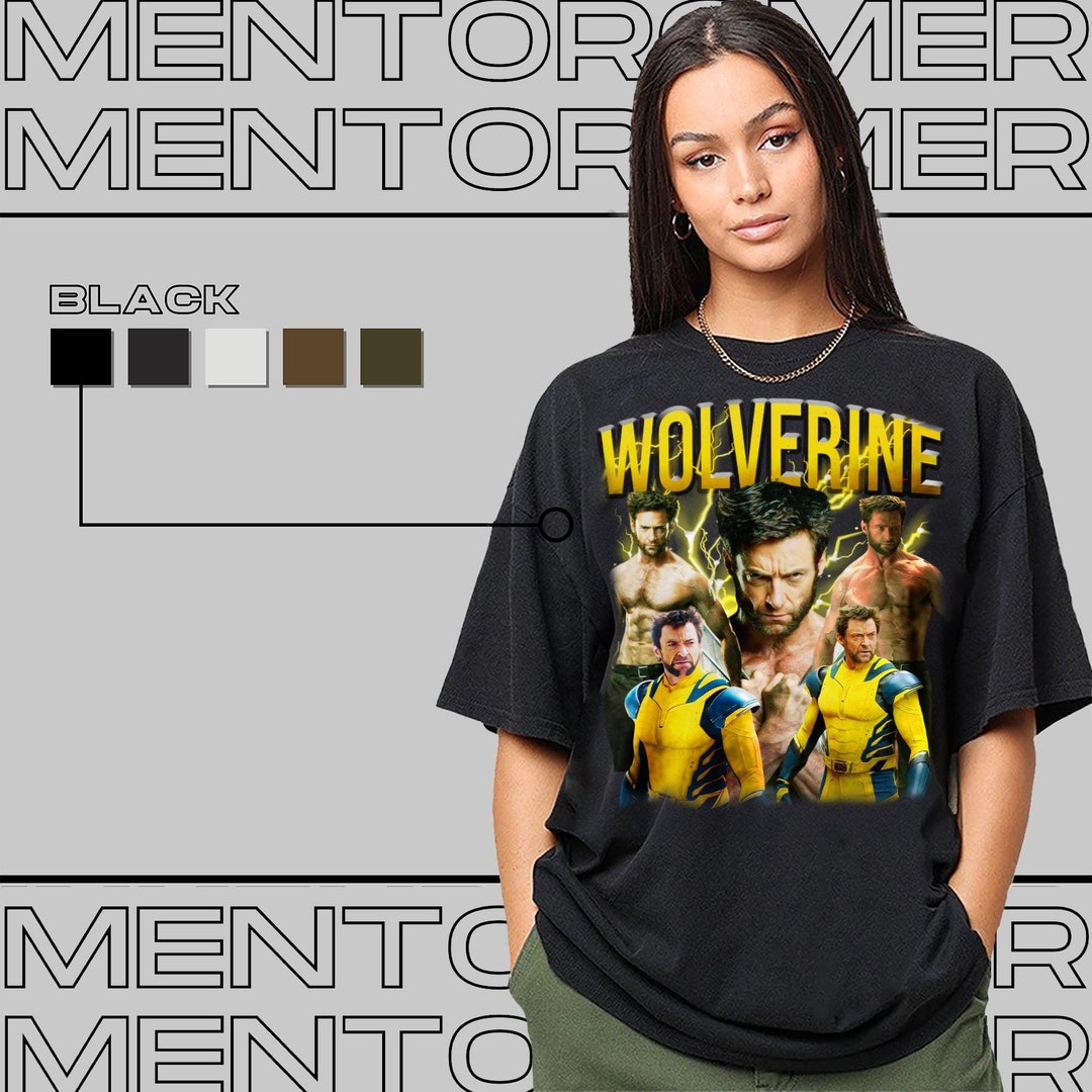 Wolverine T-shirt, Vintage Wolverine Fan Shirt, X-men Bootleg Tee ...
