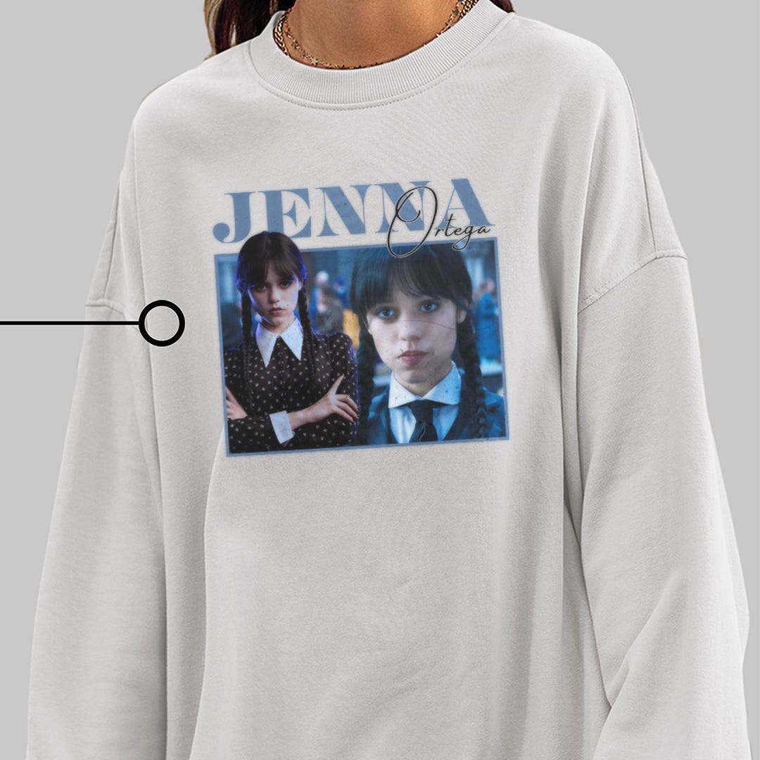 Jenna Ortega Sweatshirt, Vintage Jenna Ortega Fan Sweatshirt, Jenna ...