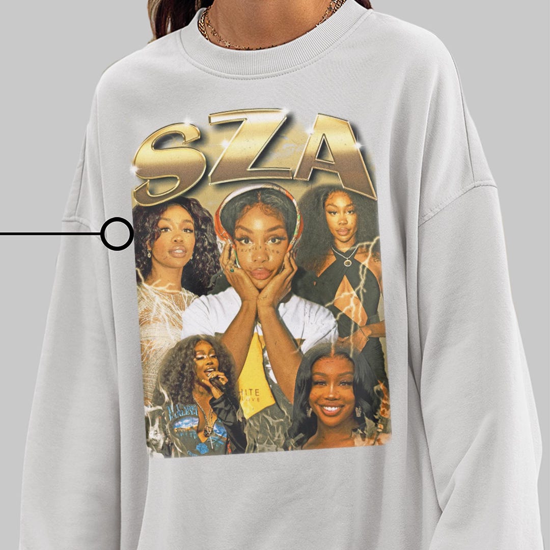 SZA Sweatshirt, Vintage SZA Fan Sweatshirt, SZA and Kendrick Lamar ...
