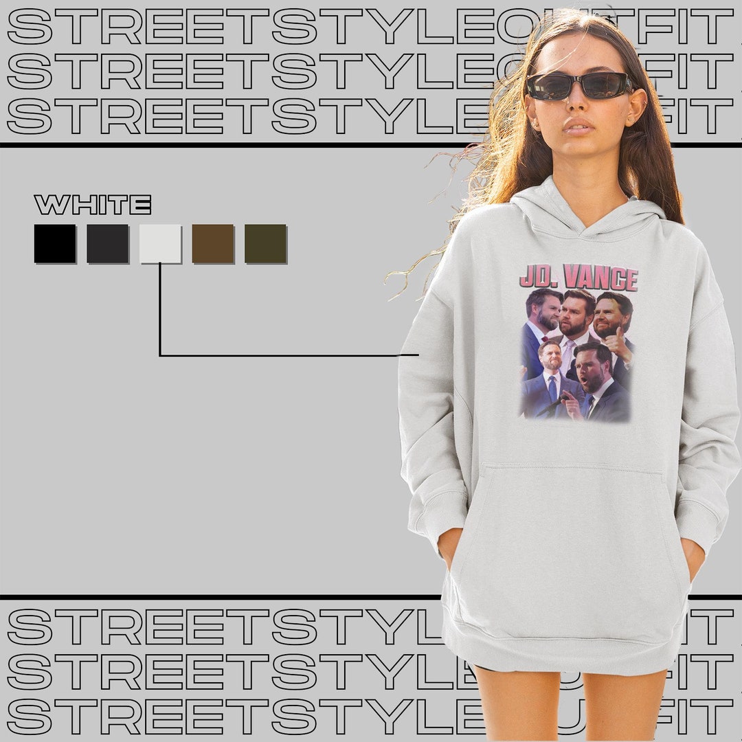 JD Vance Hoodie, Vintage JD Vance Fan Hooded Sweatshirt, JD Vance ...