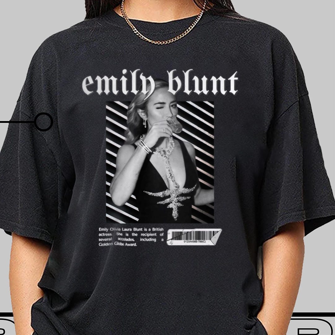Emily Blunt T-shirt, Vintage Emily Blunt Fan Shirt, Emily Blunt Tee ...