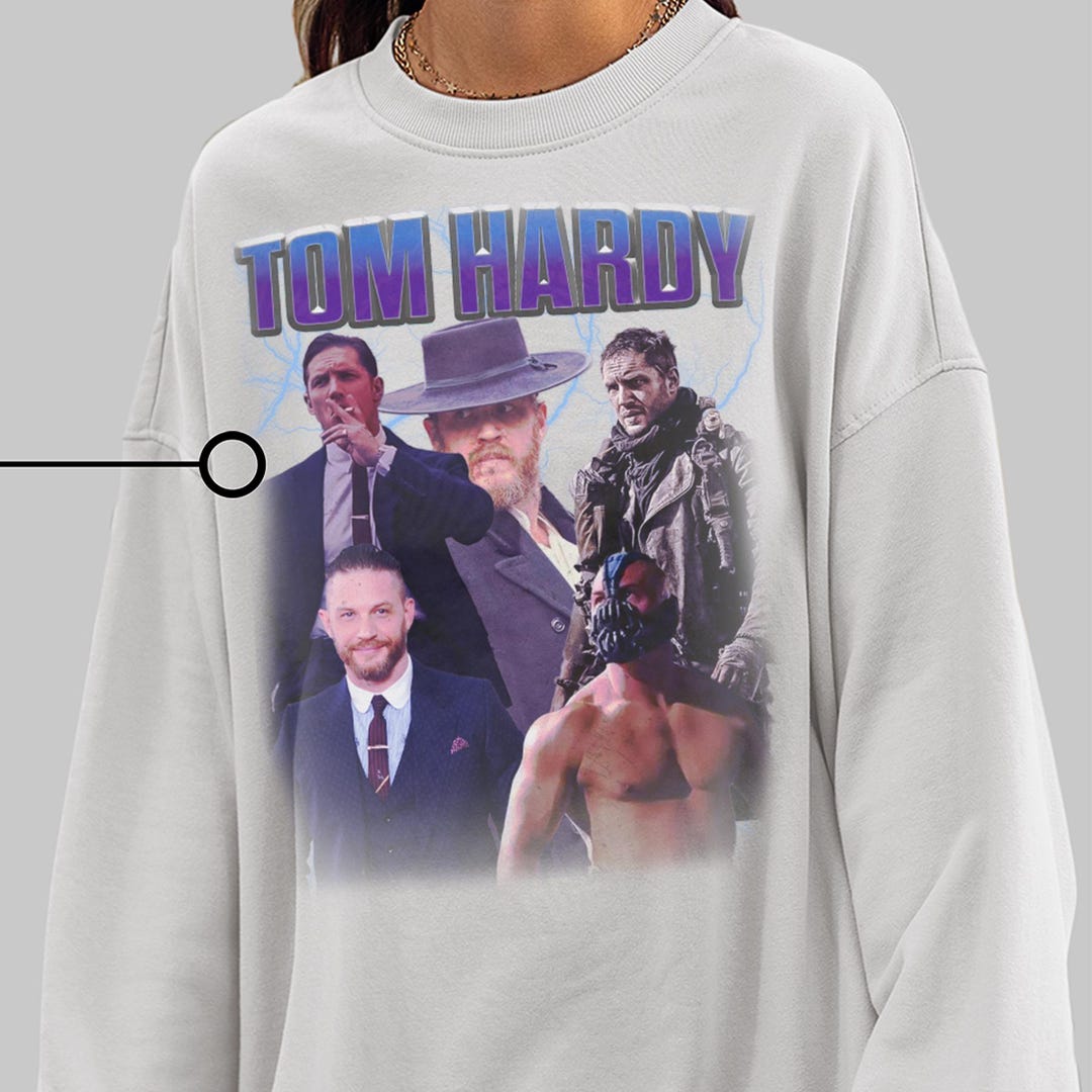 Tom Hardy Sweatshirt, Vintage Tom Hardy Fan Sweatshirt, Tom Hardy ...