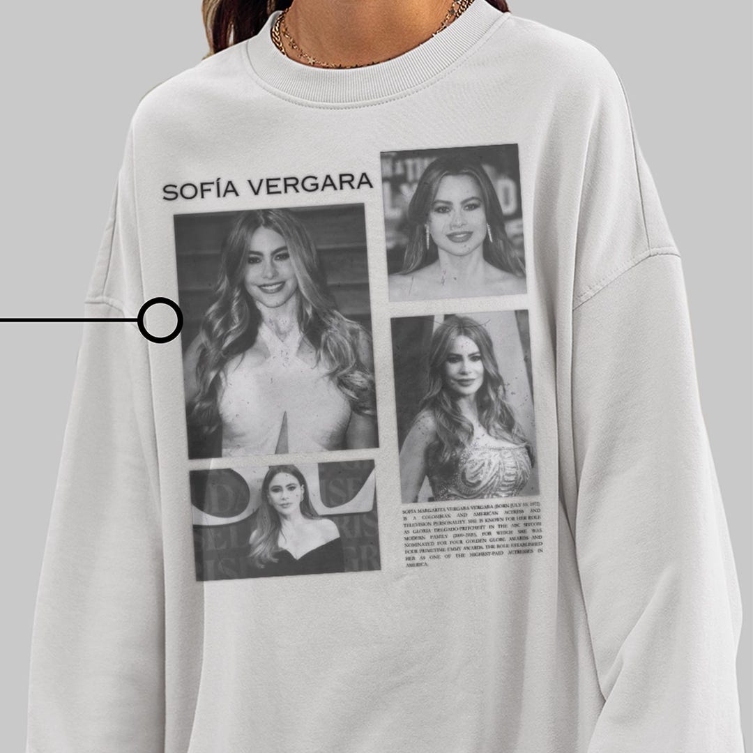 Sofia Vergara Sweatshirt, Vintage Sofia Vergara Fan Sweatshirt, Sofia ...