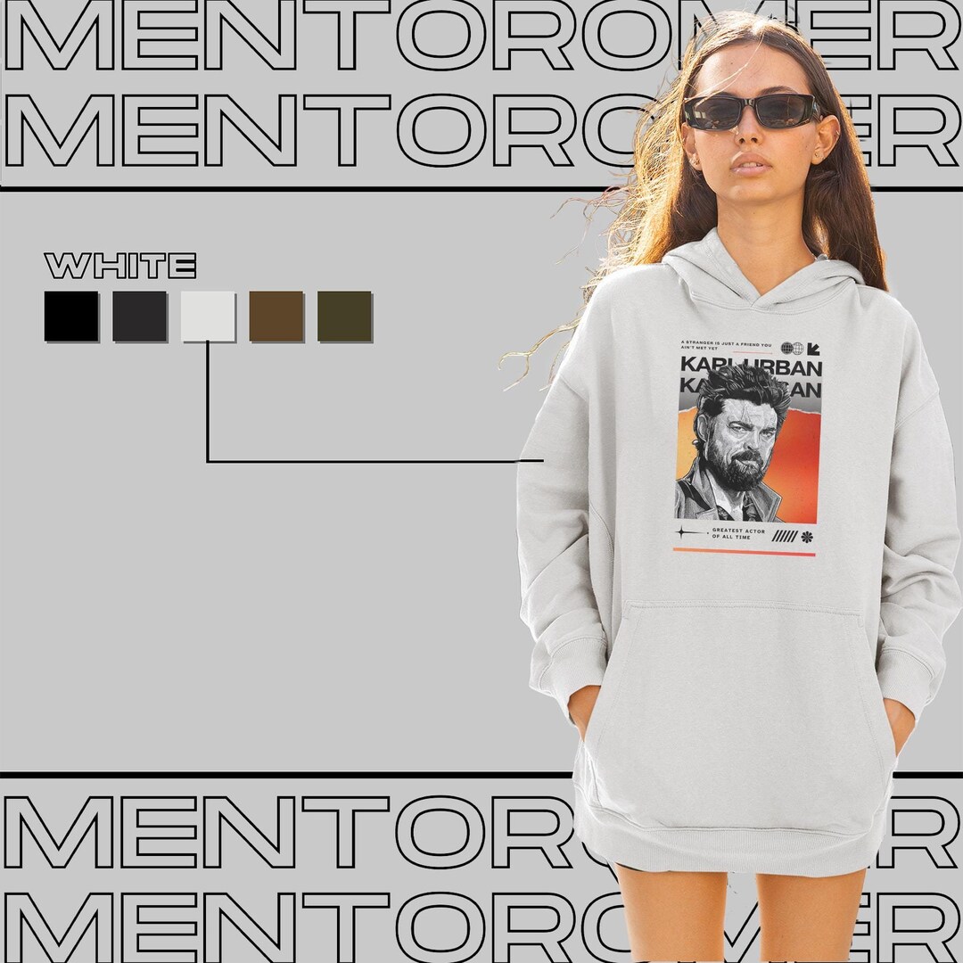 Karl Urban Hoodie, Vintage Karl Urban Fan Hooded Sweatshirt, Karl Urban ...