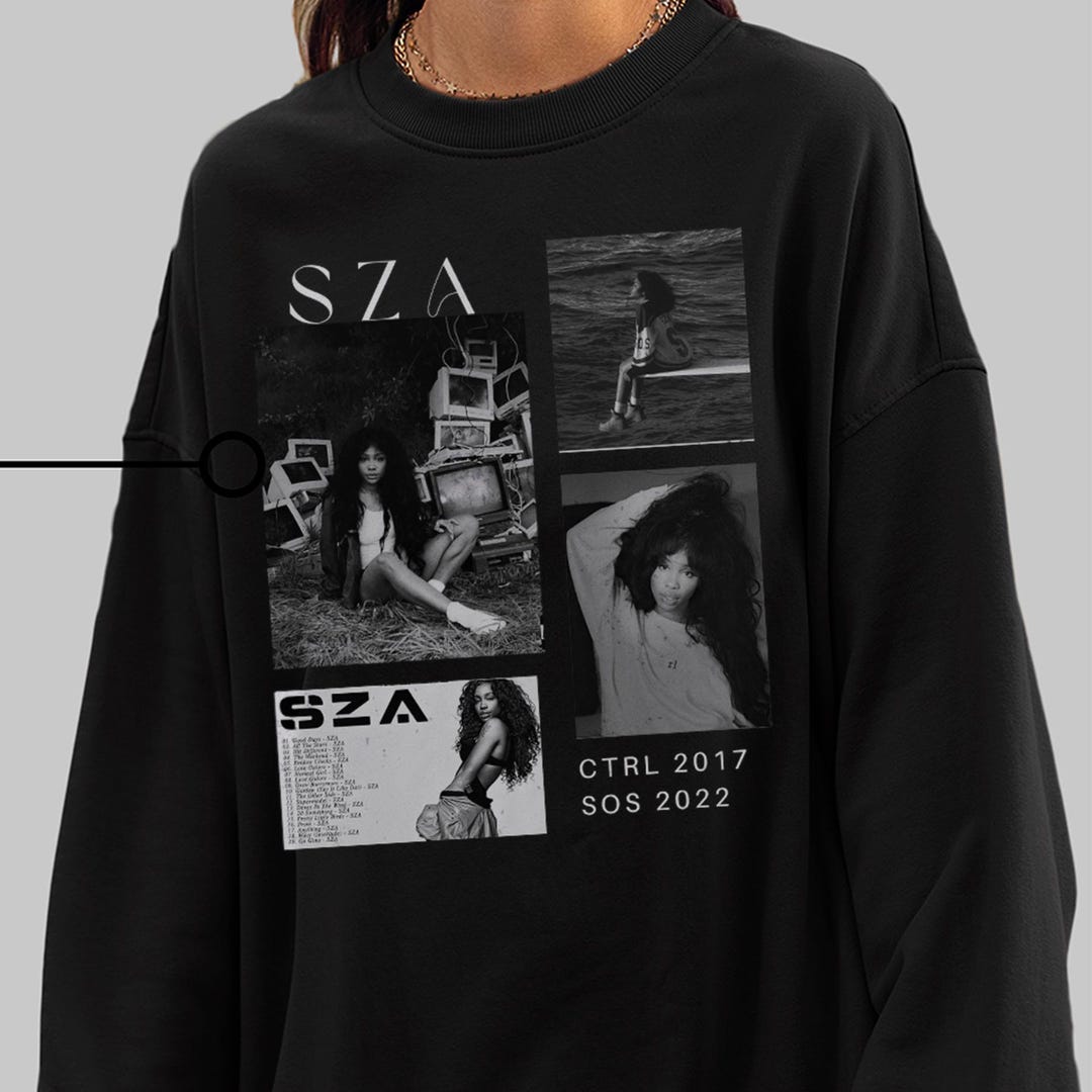 SZA Sweatshirt, Vintage SZA Fan Sweatshirt, SZA and Kendrick Lamar ...