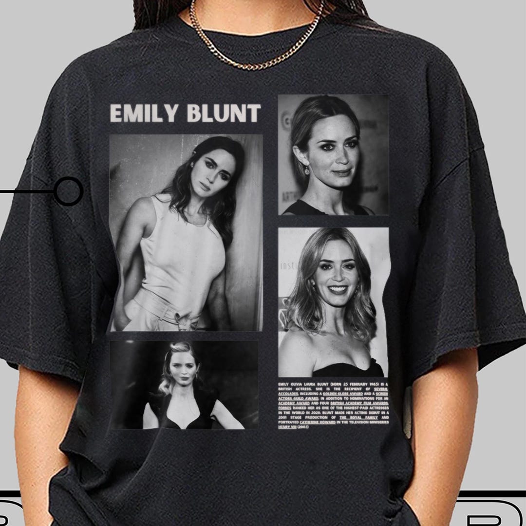 Emily Blunt T-shirt, Vintage Emily Blunt Fan Shirt, Emily Blunt Tee ...