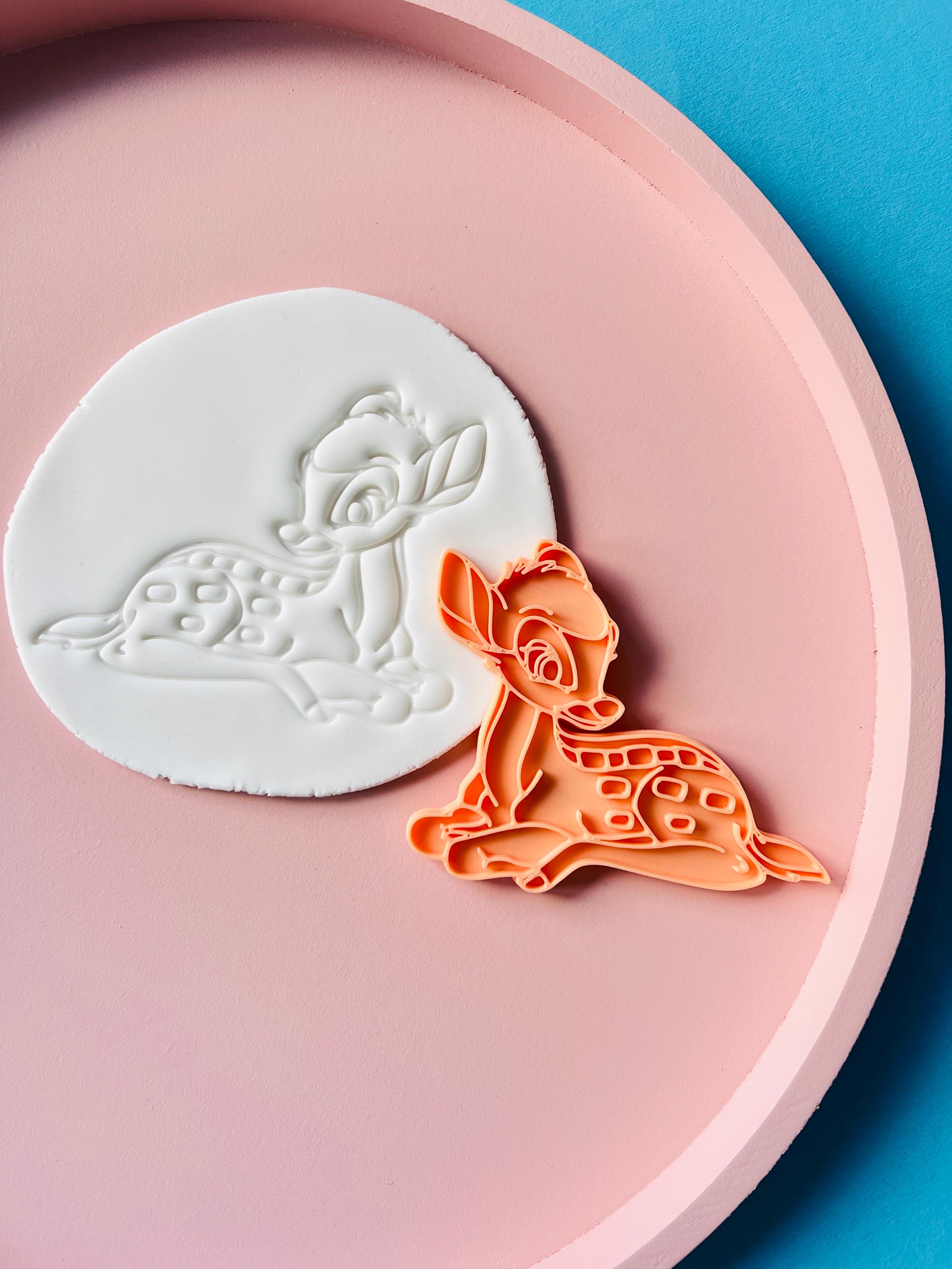 Bambi Cookie Stamp Cutters Fondant Stamp Cutters Mould Cake Cookie ...